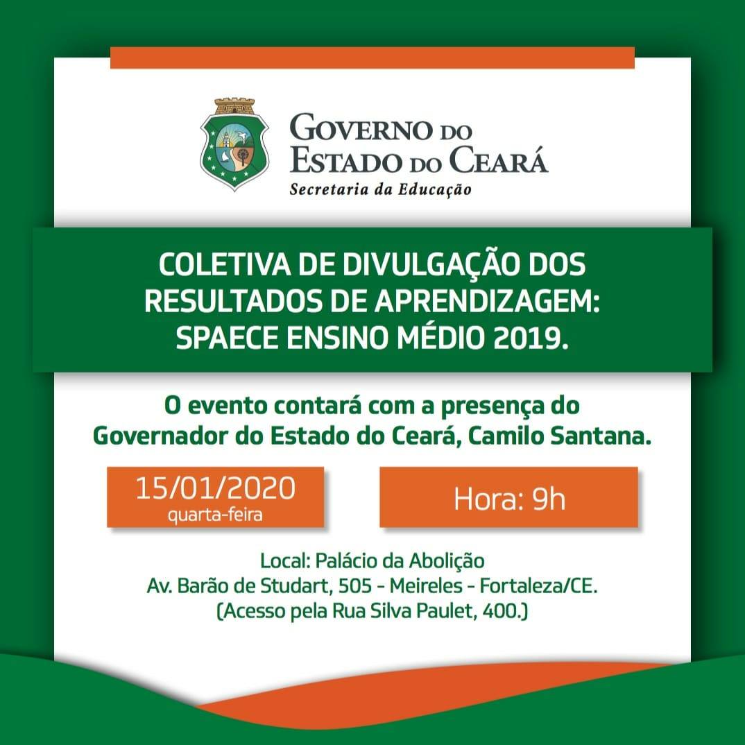 SOLENIDADE PARA COLETIVA DE DIVULGAÇÃO DOS RESULTADOS DE APRENDIZAGEM ...